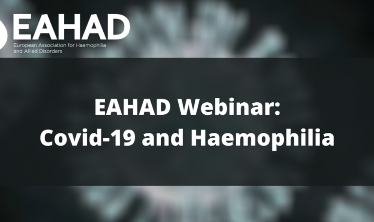 EAHAD Webinar: Covid-19 and Haemophilia – EAHAD