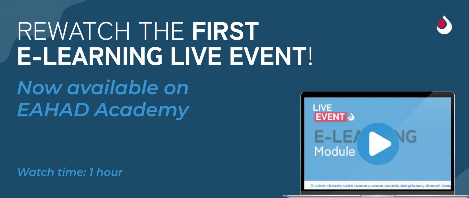 The first E-learning Live Event is now available on the EAHAD Academy! – EAHAD